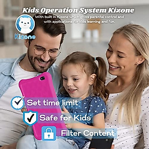 Kids Tablet 8 inch, Tablet for Kids Android 11 Quad Core 32GB Storage 5.0MP Dual Camera HD WiFi Tablet, Parents Control Toddlers Educational Games (Blue)