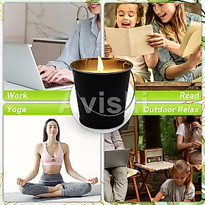 1 Pack Citronella Candle - Garden Citronella Scented Candles Outdoors, Up to 30 Hours Burning, Natural Soy Wax, Portable Jar Candle Gift Sets for Home Patio Yard Indoors, Balcony, Camping