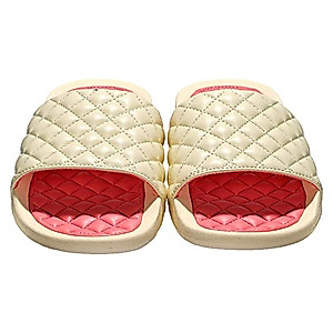 Athletic Propulsion Labs Women's Lusso Slide, Vanilla/Fire Coral, 7