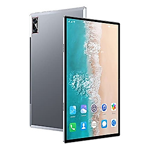 FOTABPYTI 10 Inch Tablet, Tablet PC 100-240V IPS Screen Fast Charging 6GB 256GB for Android 11 for Study for Student (Grey)