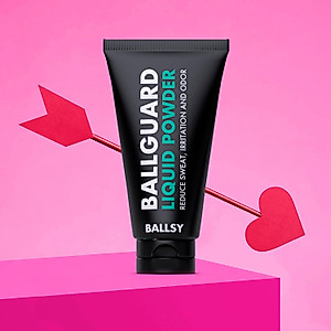 Ballsy Anti-Chafing, Anti-Itch Groin Deodorant for Men - Quick Drying Liquid Powder, Baby Powder Replacement, Protects from Sweat, Odor and Irritation, 3.4 oz