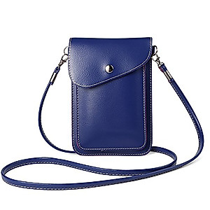 Cell Phone Crossbody Bag Purse Compatible for Galaxy S23 S22 Ultra A14 A23 A53 A13 A03s iPhone 14 Pro Max Pixel 7 Pro (Blue)