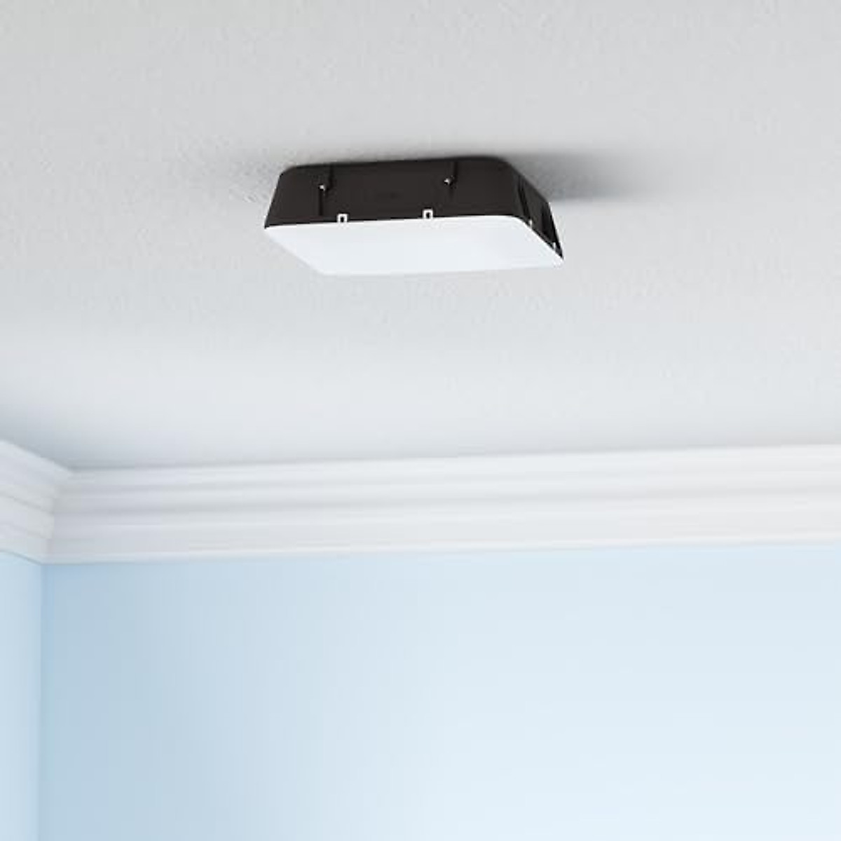 Lithonia Lighting CNY LED ALO SWW2 UVOLT PE PIR DDB M2 Outdoor LED Canopy Light with Adjustable Lumen Output, Switchable Color Temperature 3000K/4000K/5000K, Photocell, and Motion Sensor, Dark Bronze