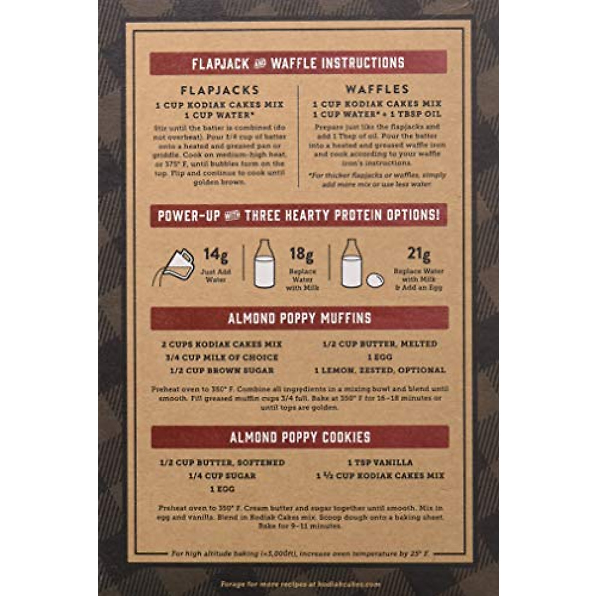 Kodiak Power Cakes, Pancake & Waffle Mix, Almond Poppyseed, High Protein,100% Whole Grains (Pack of 1)