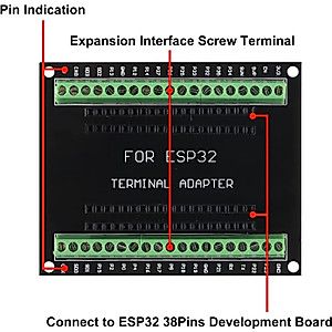 Adeept 2PCS ESP32 Breakout Board GPIO 1 into 2 Compatible with 38 Pins ESP32S ESP32 Development Board ESP-WROOM-32