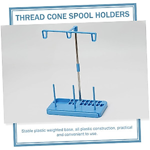 SEWACC 1 Set Universal Three-Wire Rack 3 Thread Stand Quilting Spool Holders Thread Holders Cone Thread Holder Sewing Machine Embroidery Supplies Single Line Embroidery Machine Plastic