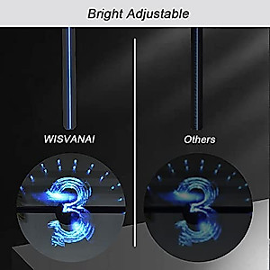 WISVANAI 3D Hologram Advertising Display Fan 20.5inch, WiFi, Bluetooth Speaker Added Hologram Fan with High Resolution 576 LED Beads