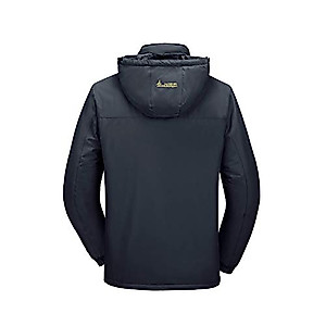 MOERDENG Men's Waterproof Ski Jacket Warm Winter Snow Coat Mountain Windbreaker Hooded Raincoat