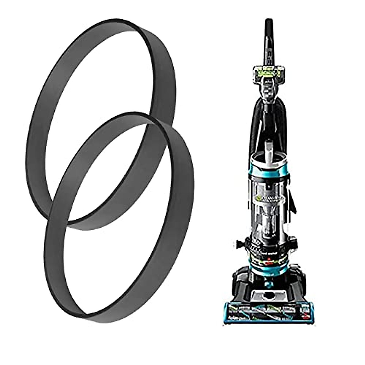 Replacement Belts for Bissell 2252, 2254, 2259, 22543, 2256, 2258, 1793 Powerlifter/CleanView Swivel Rewind Pet Vacuum Cleaner (2 Pack)