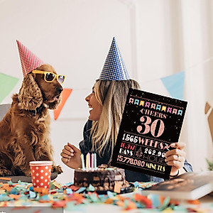 BGTCARDS 30th Birthday Posters, 2 Pieces 30th Birthday Decorations for Women, 30th Birthday Gifts for Her, Back in 1993 Birthday Poster (Unframed), 8x10 Inch, Rose Gold (1993RG2)