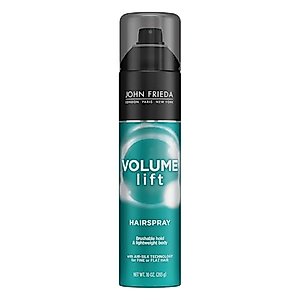 John Frieda Volume Lift Hairspray, Volumizing Hairspray with Air-Silk Technology for Fine or Flat Hair, Adds Body, Long-Lasting Hold, and Fullness for Fine, Thin Hair, 10 Oz