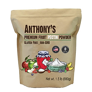 Anthony's Premium Fruit Pectin, 1.5 lb, Gluten Free, Non GMO, Vegan