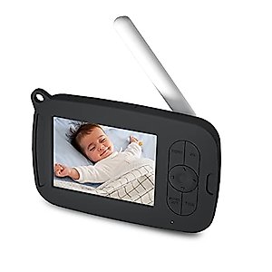 VOMENC Silicone Case for Infant Optics DXR-8 Video Baby Monitor 3.5" Display Only (Not Compatible with DXR-8 PRO)(Black)