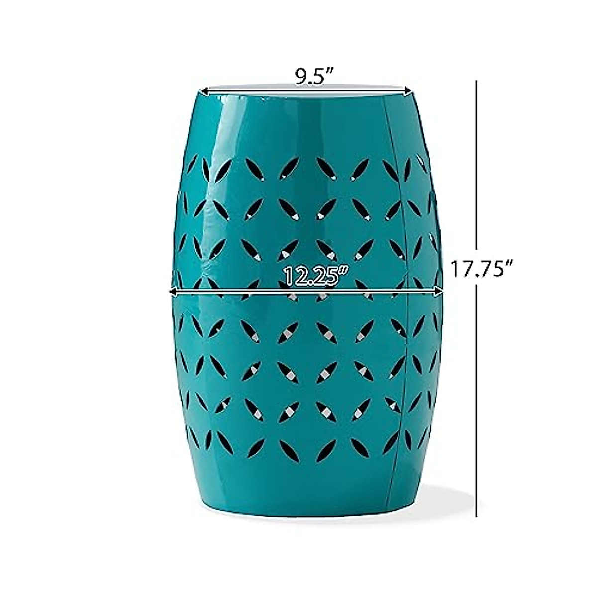 Christopher Knight Home Lilac Outdoor 12" Iron Side Table, Teal