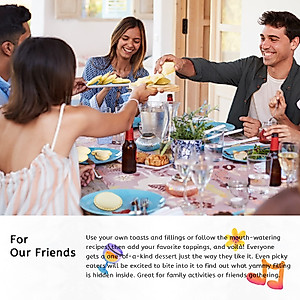 8PCS Sandwich Cutter and Sealer Set, Bread Sandwich Decruster, Uncrustables Maker, Pancake Maker DIY Cookie Cutters for Kids, Great for Lunchbox and Bento Box, Round Heart Star Mickey Press Mold