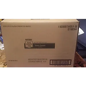 Nestle Toll House Semi Sweet Chocolate Chips, 50 Pound -- 1 each.