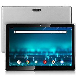 HAOVM Android 11.0 Tablet 10 Inch, P20 MediaPad 1920x1200 IPS FHD Display Screen Tablets,Octa-Core 1.6GHz Processor,5MP+13MP Dual Camera,3GB RAM,64GB Storage,5G WiFi,128GB Expand,6000mAh,GPS,Silver