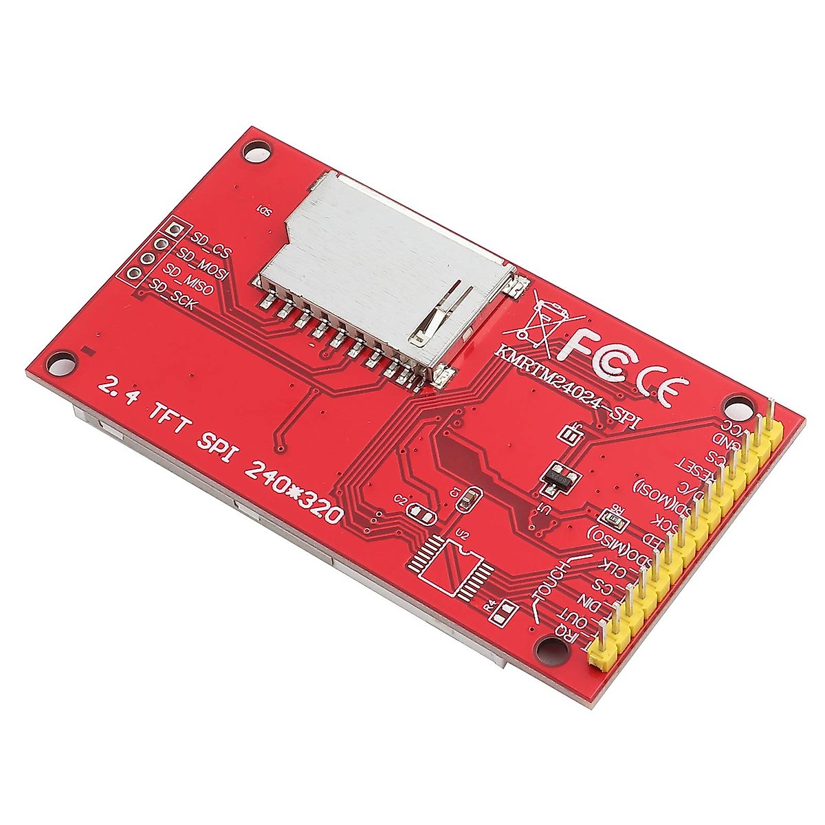 Jectse LCD Display, 2.4 inch 240x320 SPI LCD Display Panel Module ILI9341 Driver with PCB 5V/3.3V STM32 for,Teensy 3.2，