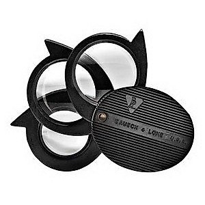 Bausch & Lomb 5X-20X Packette Attached Case Foldng Magnifier