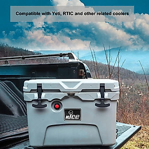 pakmee Cooler Lid Latches Replacement for Yeti Coolers, Made of Premium Hard Durable Rubber Also Compatible with RTIC Cooler