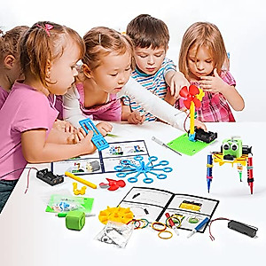 STEM Robotics Kit, 6 Set Electronic Science Projects Experiments for Kids Ages 8-12 6-8, STEM Toys for Boys, DIY Engineering Robot Building Kits for Girls to Build 7 8 9 10 11 12 + Year Old Gift Ideas