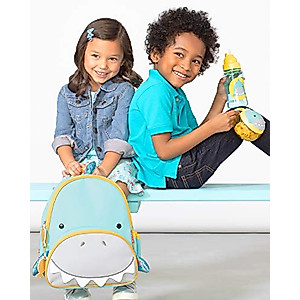 Skip Hop Toddler Sippy Cup with Straw, Zoo Straw Bottle, Shark