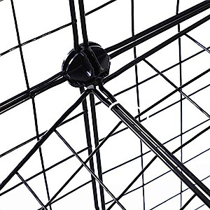 PawHut Pet Playpen DIY Small Animal Cage 36 Panels Portable Metal Wire Yard Fence with Door and Ramp for Rabbits, Kitten, Puppy 14 x 14 in