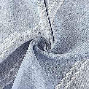 Dainty Home Bathroom Shower Curtains - Blue Shower Curtain with Elegant Design - Luxury Washable Shower Curtains for Bathroom, Hotels