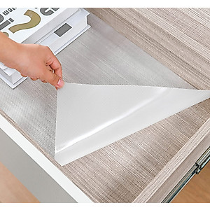 Shelf Liners, Kitchen Drawer Liner Drawer Mats Washable EVA BPA Free Waterproof & Oil-Proof Cupboard Cabinet Shelf Protector, 12 Inches x 10 FT, Non Adhesive Drawers (Diamond Pattern)