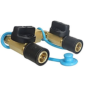 M.B. Sturgis Inc. Dual 3/8" Ball Valve Quick Disconnect~ Made in USA ~