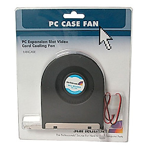 StarTech.com Expansion Slot Rear Exhaust Cooling Fan with LP4 Connector (FANCASE), Black