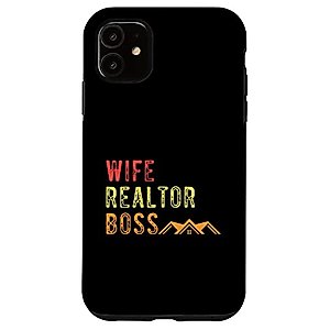 iPhone 11 Wife Realtor Boss Real Estate Agent House Property Apartment Case
