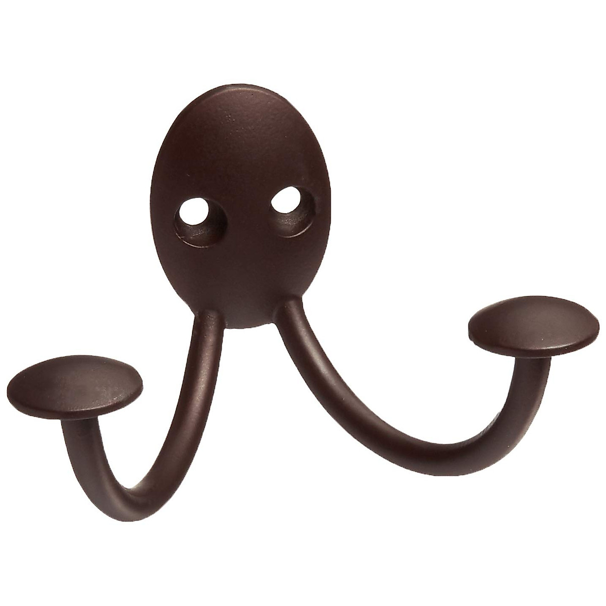 Spectrum Diversified Stratford Wall-Mounted Double, Easy Installation Closet & Entryway, Modern Storage Hooks, Bronze