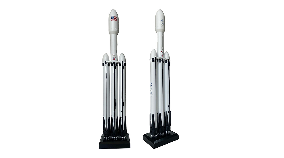 wltk SpaceX Falcon Heavy Diecast Rocket Model 1/233 Scale