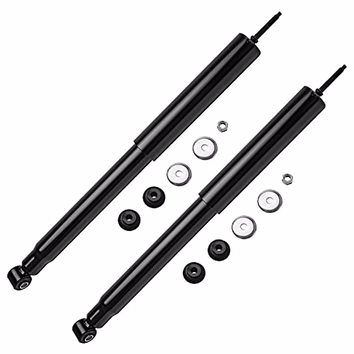 Detroit Axle - 2WD Rear Shock Absorbers for 1997-2003 Ford F-150, 1998 1999 2000 2001 2002 Replacement 2 Rear Shocks Pair Set [Except 7700LB GVW]