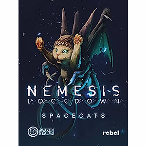 Nemesis: Lockdown: Spacecats - Board Game Expansion by Awaken Realms - Sci-Fi Horror Game - Strategy Game - Cooperative Adventure Game - Adults & Teens Ages 14+ - 1-5 Players - Playtime 1-2 Hours