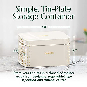 CLEANOMIC - Tablet Tin - Lidded Storage Bins