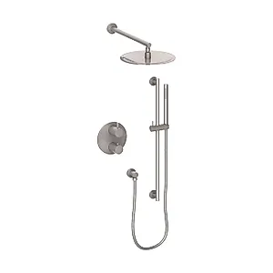 ZLINE Emerald Bay Thermostatic Shower System in Brushed Nickel (EMBY-SHS-T2-BN)