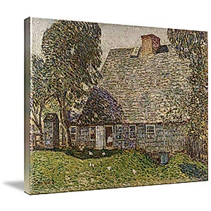 Imagekind Wall Art Print Entitled The Old Mulford House, East Hampton by C. Hassam by The Fine Art Masters | 15 x 11