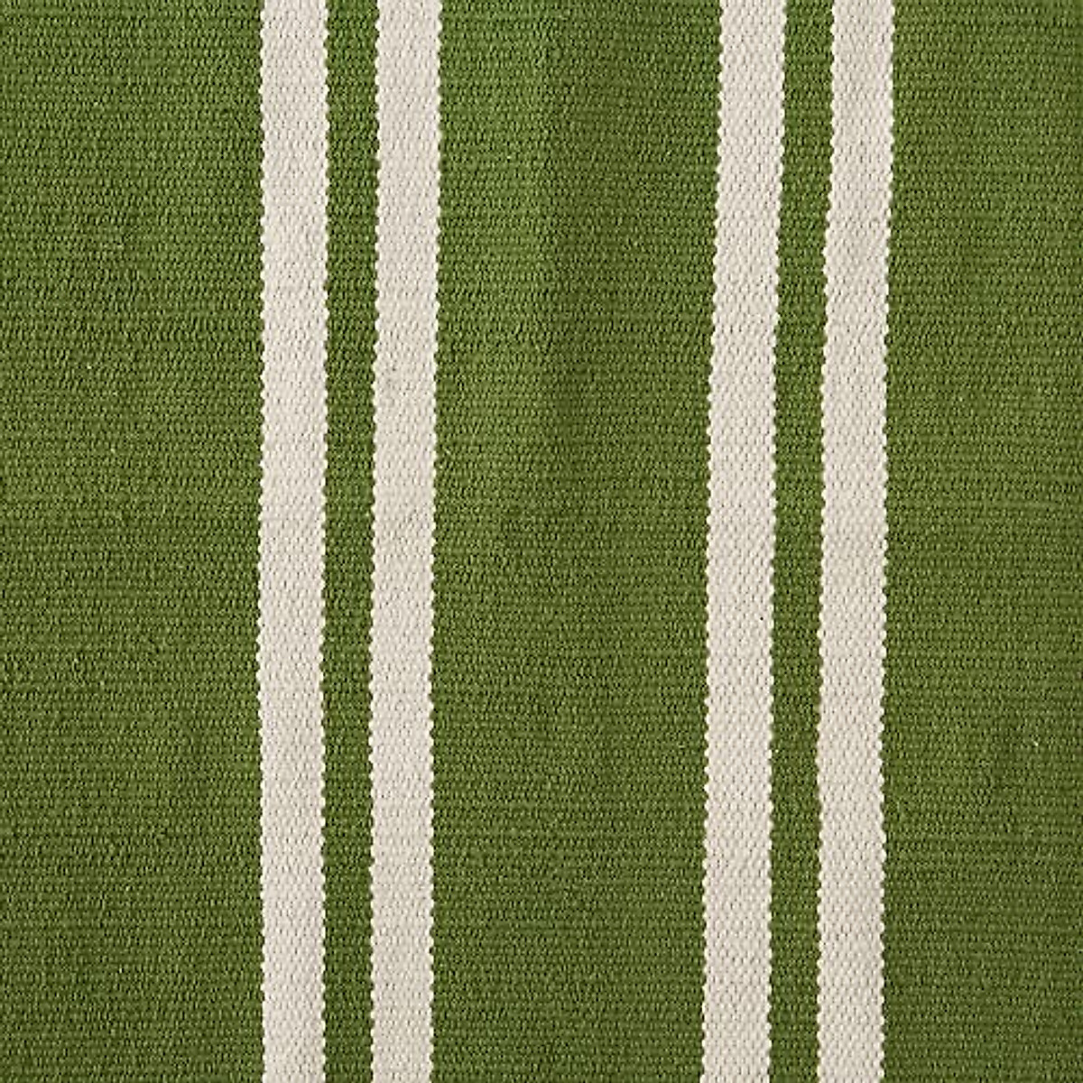 DII Cabana Double Stripe Reversible Indoor/Outdoor Woven Area Rug, 30x48, Green