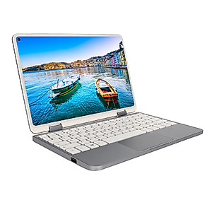 Yunseity 10.8Inch Laptop, 8GB RAM 512GB ROM Touchscreen Laptop for Intel Celeron N5100 4 Cores, Stereo Speakers, 360 Degree Rotatable Laptop Computer for Windows11