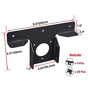 Chooglkj 2Pcs Heavy Duty Pergola Corner Brackets Extension 3-Way T Brackets for 4x4 (Actual:3.5 Inch) Post Bracket Pergola Gazebo Kit (2)