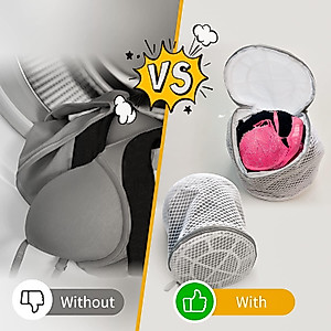 Honeycomb Mesh Laundry Bags For Delicates With Zipper,Washing Bag For Socks, Small Laundry Bag For Delicates, Underwear, Tshirts, Swimsuit, Baby Clothes, Lingerie Bag For Socks (12"x16" 3pcs)