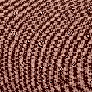 Classic Accessories Montlake FadeSafe Water-Resistant 18 x 2 Inch Round Outdoor Chair Seat Cushion Slip Cover, Patio Furniture Cushion Cover, Heather Henna Red