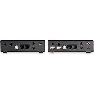 StarTech.com HDMI KVM Extender Over IP - 4K 30Hz HDMI 2.0 & USB Over IP LAN or CAT5e/CAT6 Ethernet (100m/330ft) - Remote KVM Switch/Console Transmitter/Receiver Extender Kit, TAA (SV565HDIP)