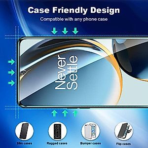 RONFUS 2+2 Pack Tempered Glass Screen Protector for OnePlus Nord N30 5G with Camera Lens Protector,Ultra HD, 9H Hardness