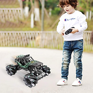 eirix Remote Control Car Off Road RC Drift Car Gift for Kids Adults Birthday Christmas 360° Flips High Speed Racing Stunt Toy Car Monster Truck RC Crawler Vehicle All Terrain (Green)