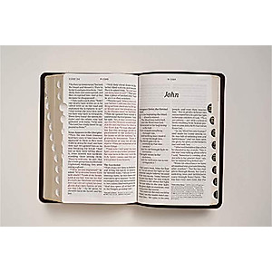 NLT Personal Size Giant Print Bible, Filament-Enabled Edition (LeatherLike, Black/Onyx, Indexed, Red Letter): Includes Free Access to the Filament ... Notes, Devotionals, Worship Music, and Video