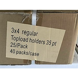 Unbranded Regular 1000 Count 3X4 Top Loaders New Sealed Case 40/25 Ct Packages