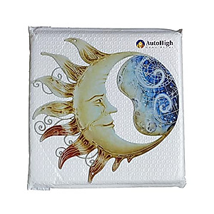 Outdoor Sun Wall Art Metal Sun Wall Decor Inspirational Celestial Wall Sculpture for Home Garden Farmhouse Yard Patio Fence Living Room Bedroom